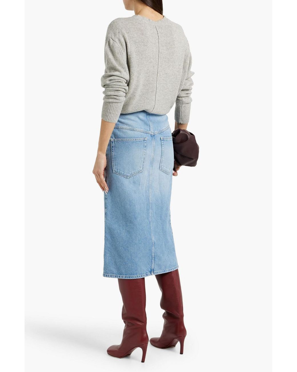 Isabel Marant Dave Cashmere Sweater in White | Lyst