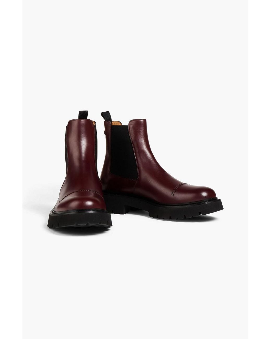 Ferragamo Leather Chelsea Boots in Brown for Men | Lyst UK