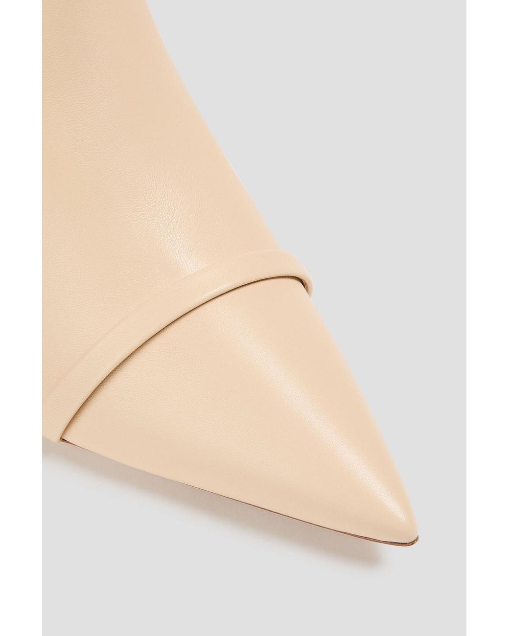 Malone Souliers Isley 70 Leather Boots in Natural | Lyst UK