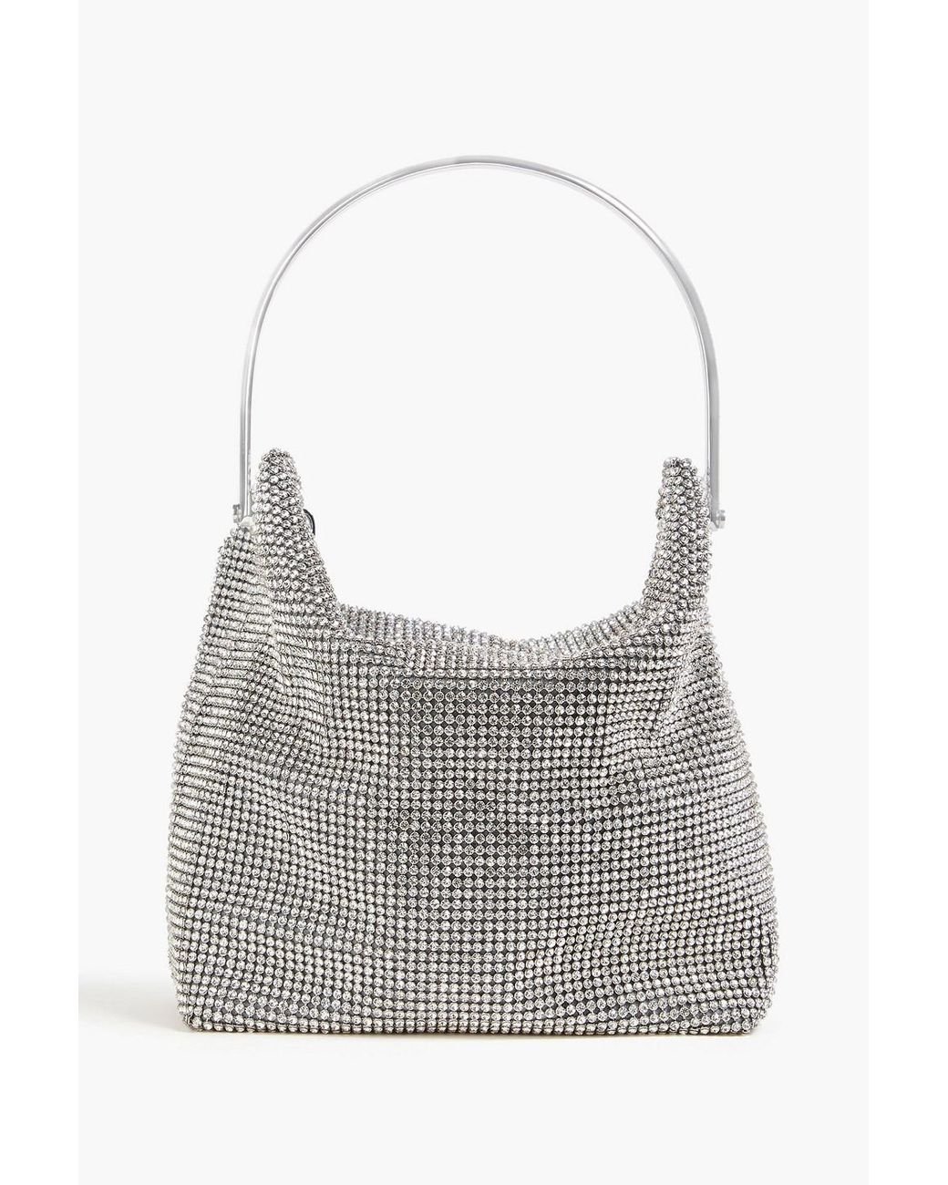Jonathan Simkhai Irena Crystal-embellished Satin Tote in Gray | Lyst