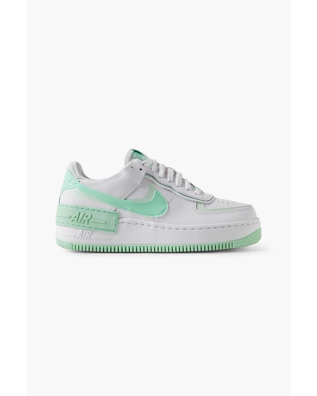 Nike Air Force 1 Shadow Leather Platform Sneakers in Blue | Lyst