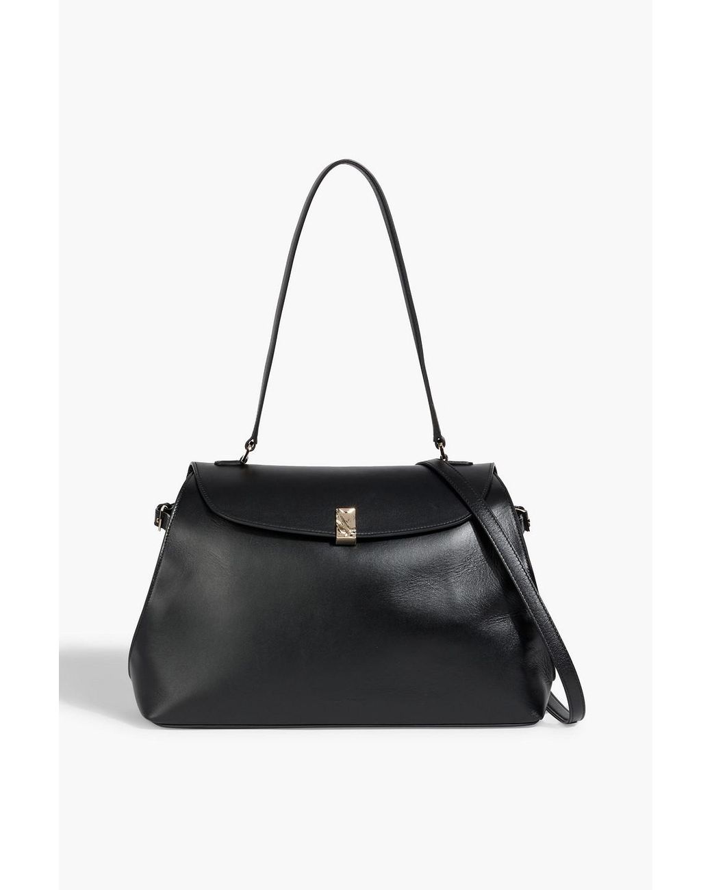 Loulou de Saison Zion Leather Shoulder Bag in Black | Lyst