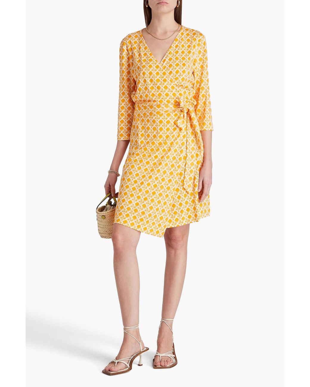 Diane von Furstenberg New Julian Printed Silk-Jersey Wrap Dress in ...