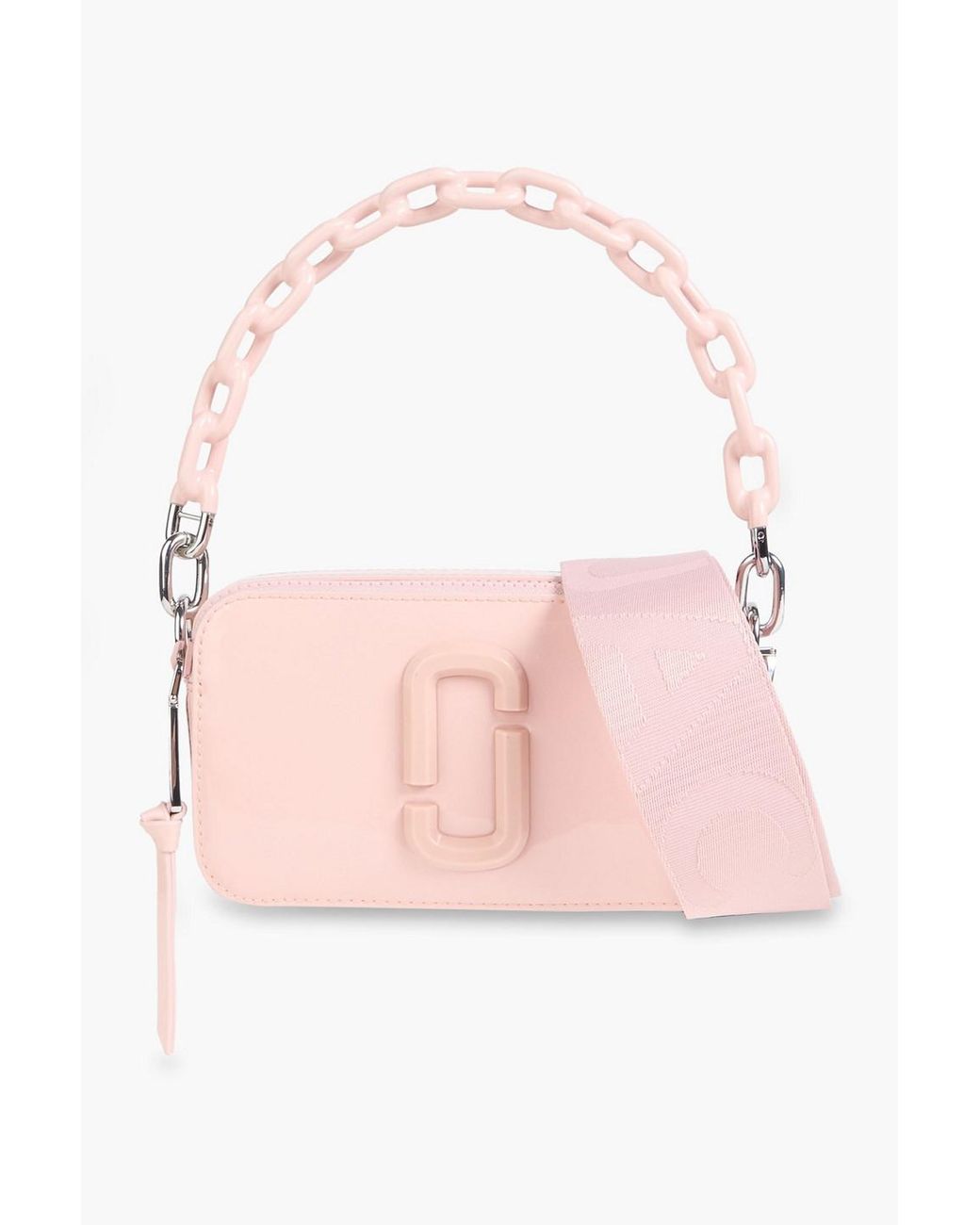 Marc Jacobs Snapshot Patent-leather Shoulder Bag in Pink | Lyst UK