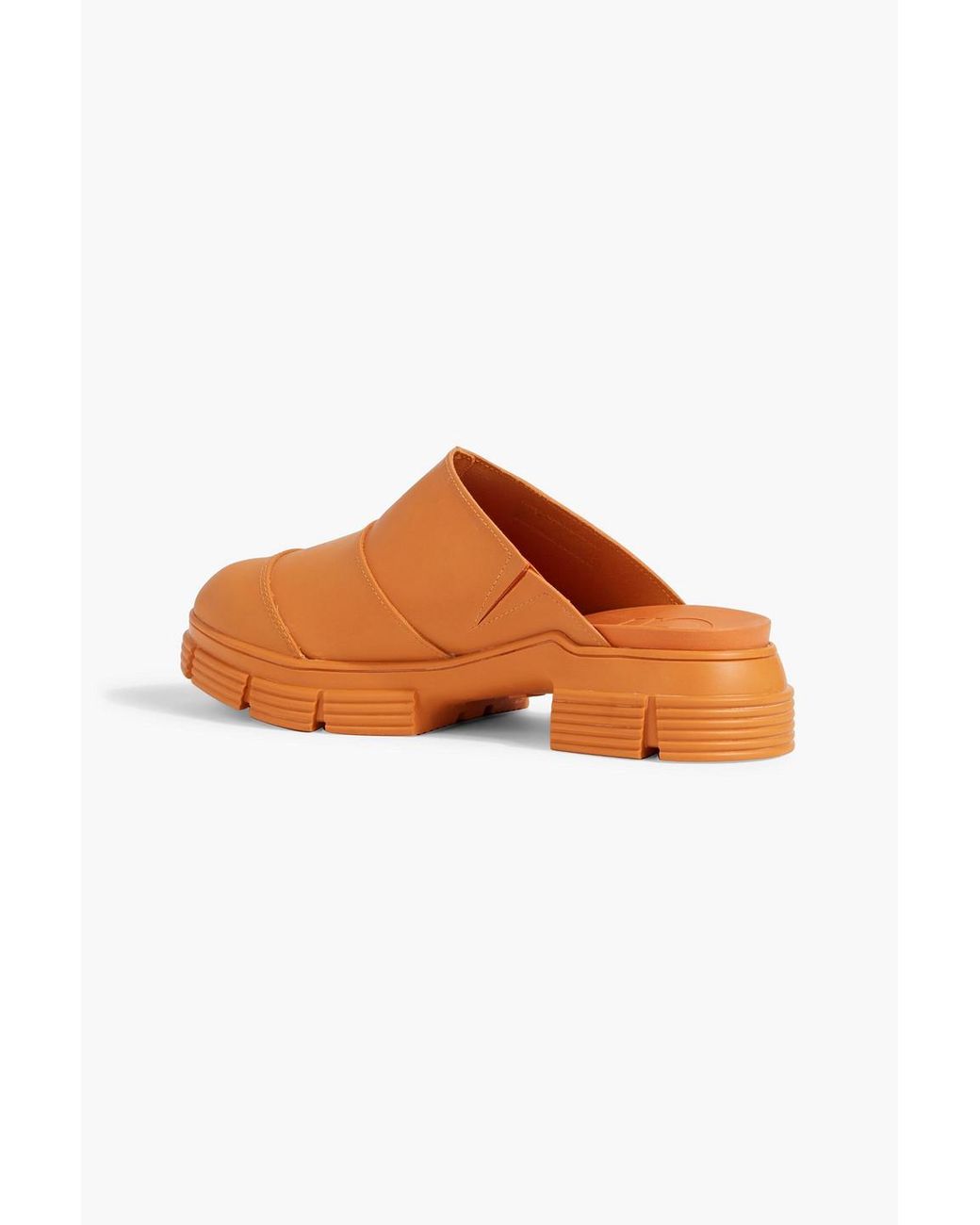 Ganni City Rubber Clogs in Orange | Lyst