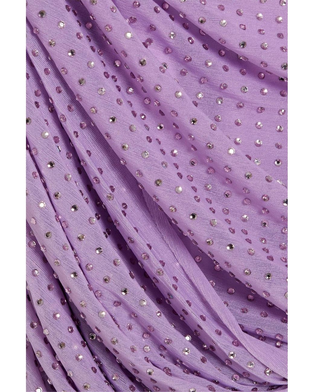 Jonathan Simkhai Abrah Crystal-Embellished Draped Jersey Mini Dress in ...