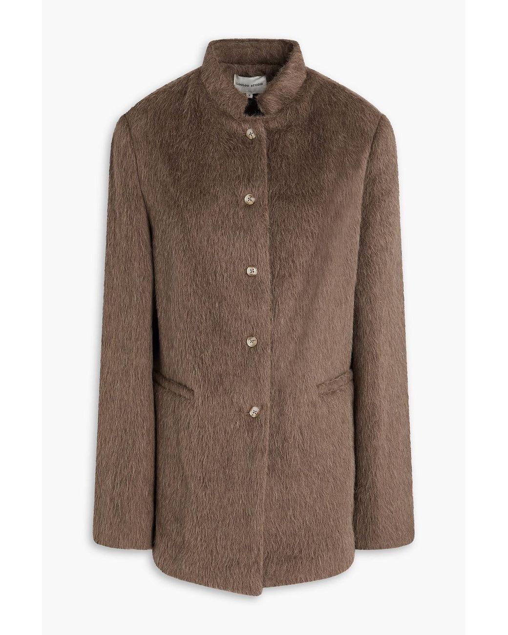 Loulou de Saison Fidan Alpaca And Wool-blend Jacket in Brown | Lyst UK