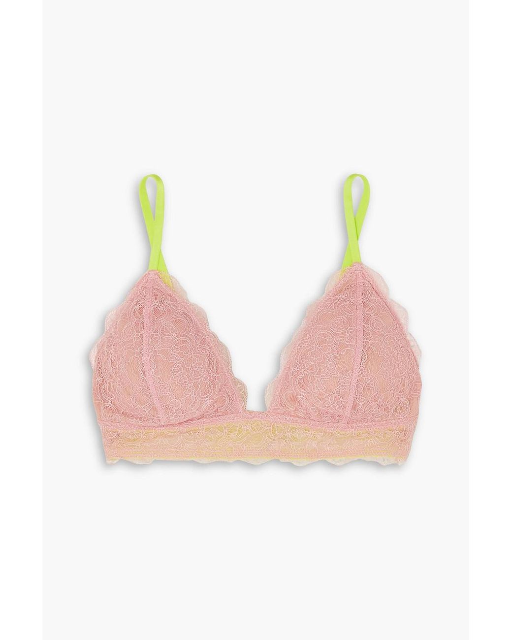 Dora Larsen Lotte Stretch-lace Triangle Bra in Pink | Lyst UK