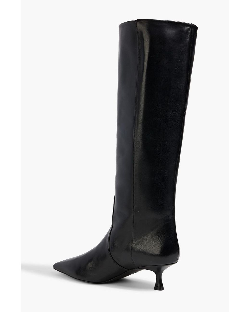 Stuart Weitzman Naomi 50 Leather Knee Boots in Black | Lyst UK