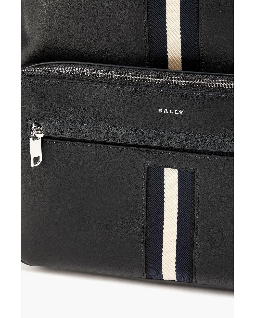 Bally Harys Leather And Mesh Backpack in Black for Men | Lyst UK