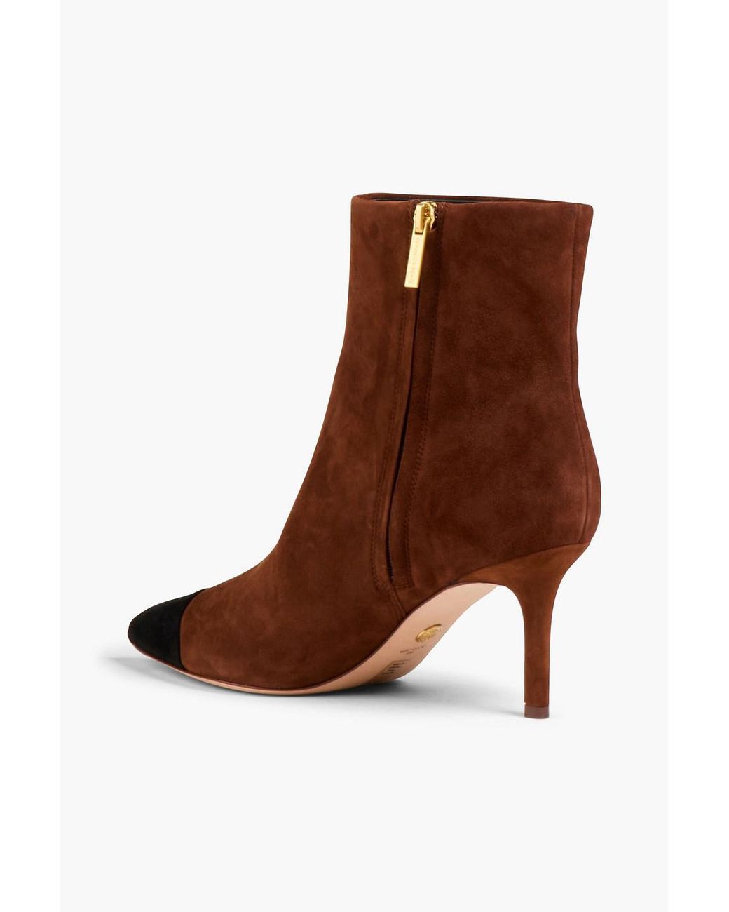 Veronica Beard Lisa Two-tone Suede Ankle Boots in Brown | Lyst UK