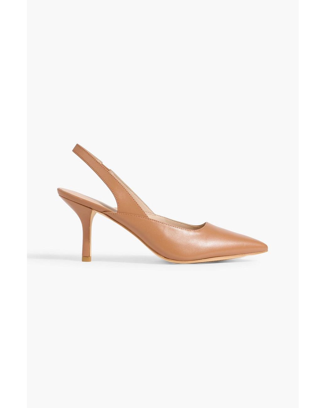Stuart Weitzman Zuri 75 Leather Slingback Pumps in Pink | Lyst