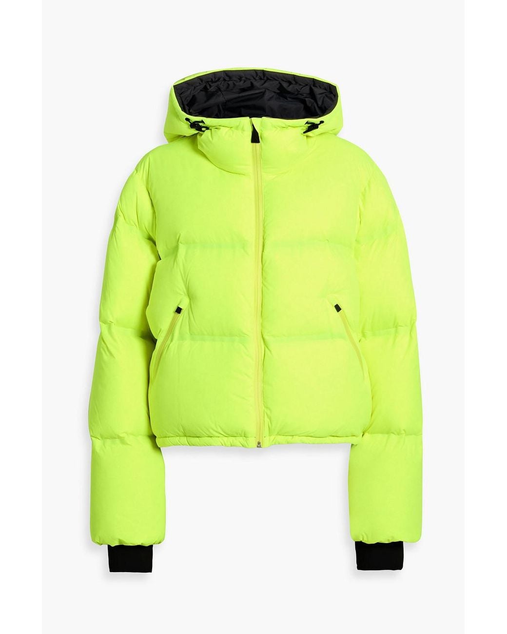 Aztech Mountain Minnie Nuke Cropped Neon Quilted Down Ski Jacket in ...