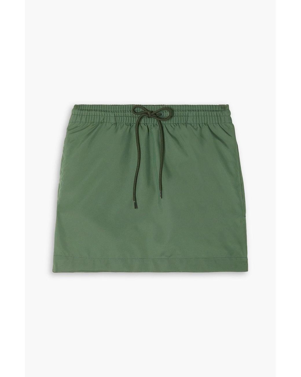 Wardrobe NYC Utility Shell Mini Skirt in Green | Lyst