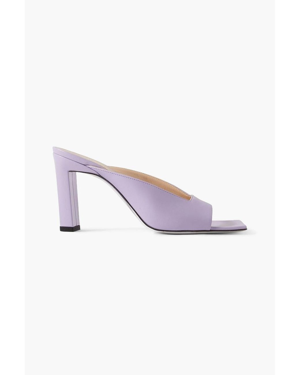 Wandler Isa Leather Sandals in Purple | Lyst