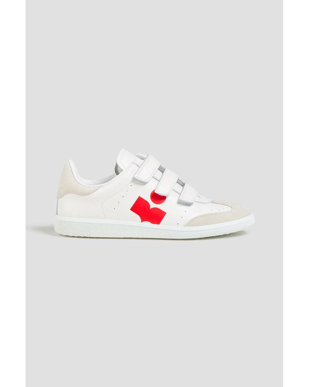 Isabel Marant Bethy Leather Sneakers in White | Lyst UK