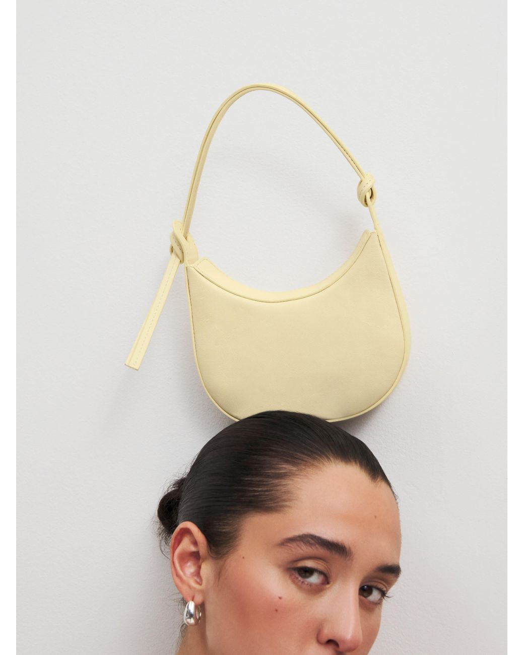 Reformation Mini Rosetta Shoulder Bag in Natural | Lyst