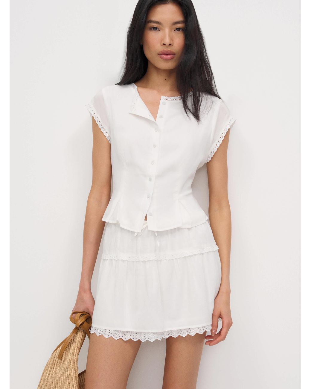 Reformation Valetta Two Piece 0 in White | Lyst