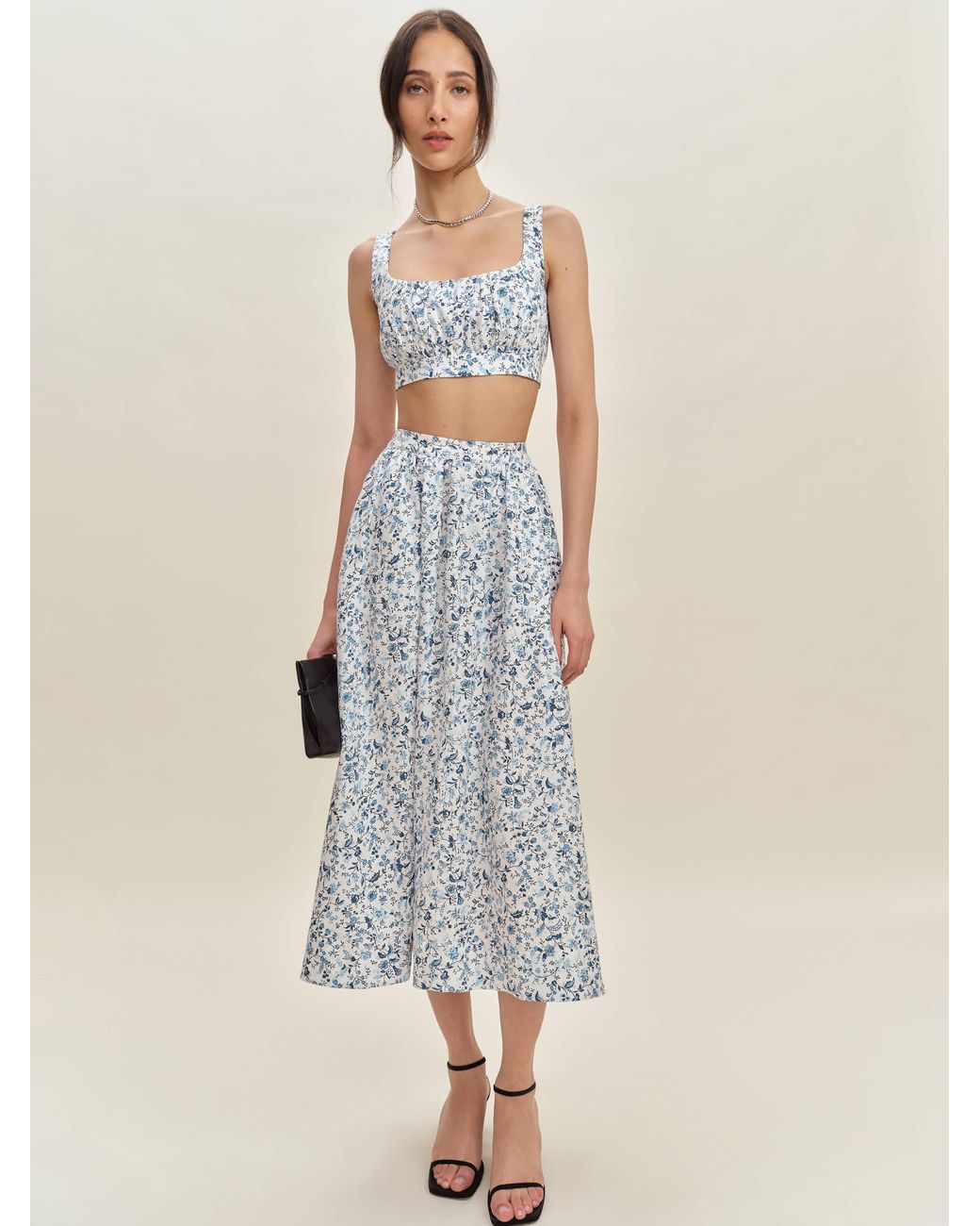 Reformation Shannon Linen Two Piece 10 in Natural | Lyst