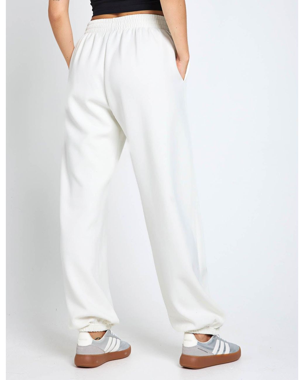 adidas Women's Soft Lux Loose Pant in White | Lyst UK