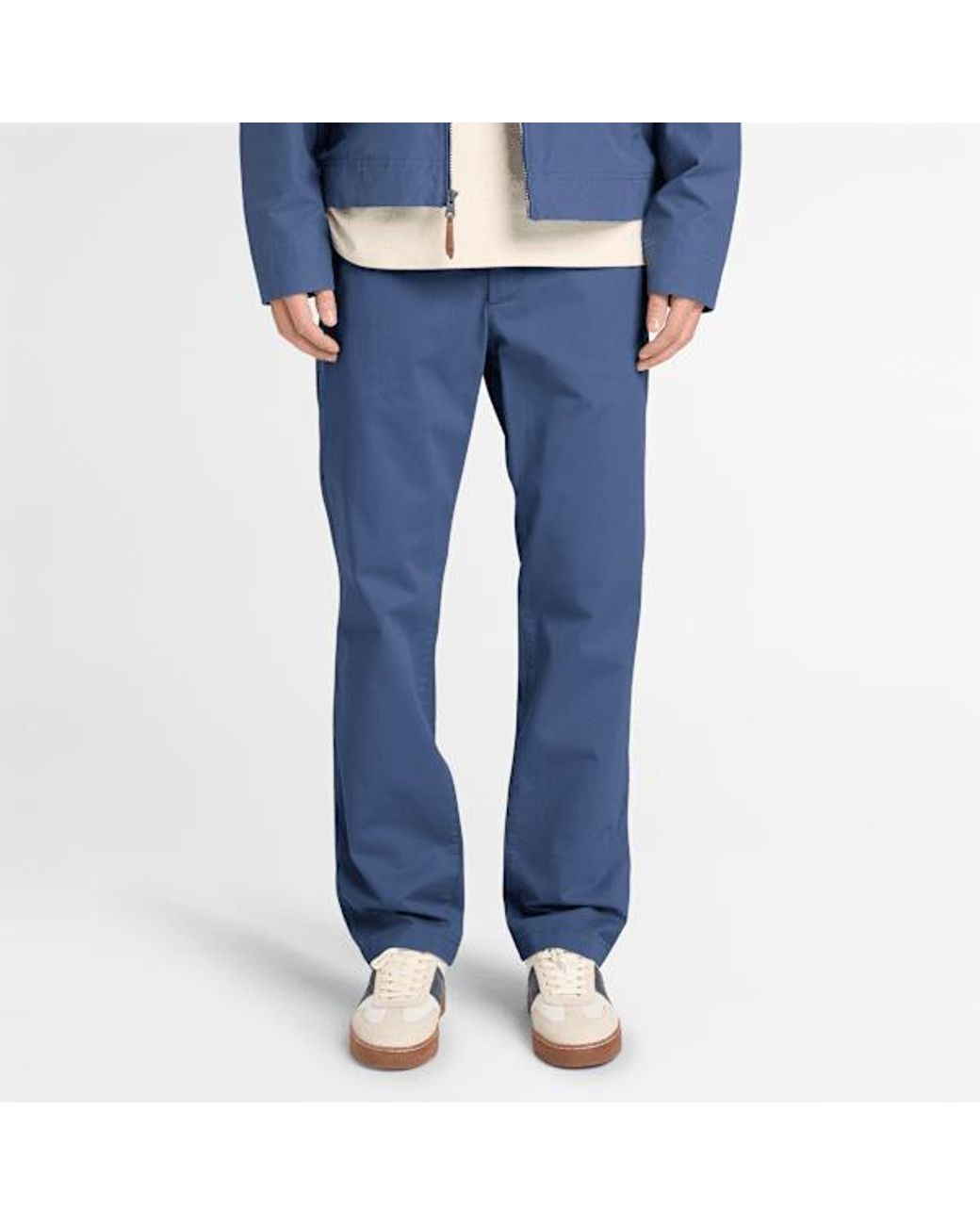 Timberland Topsfield Straight Twill Chino Trouser For in Blue for Men ...