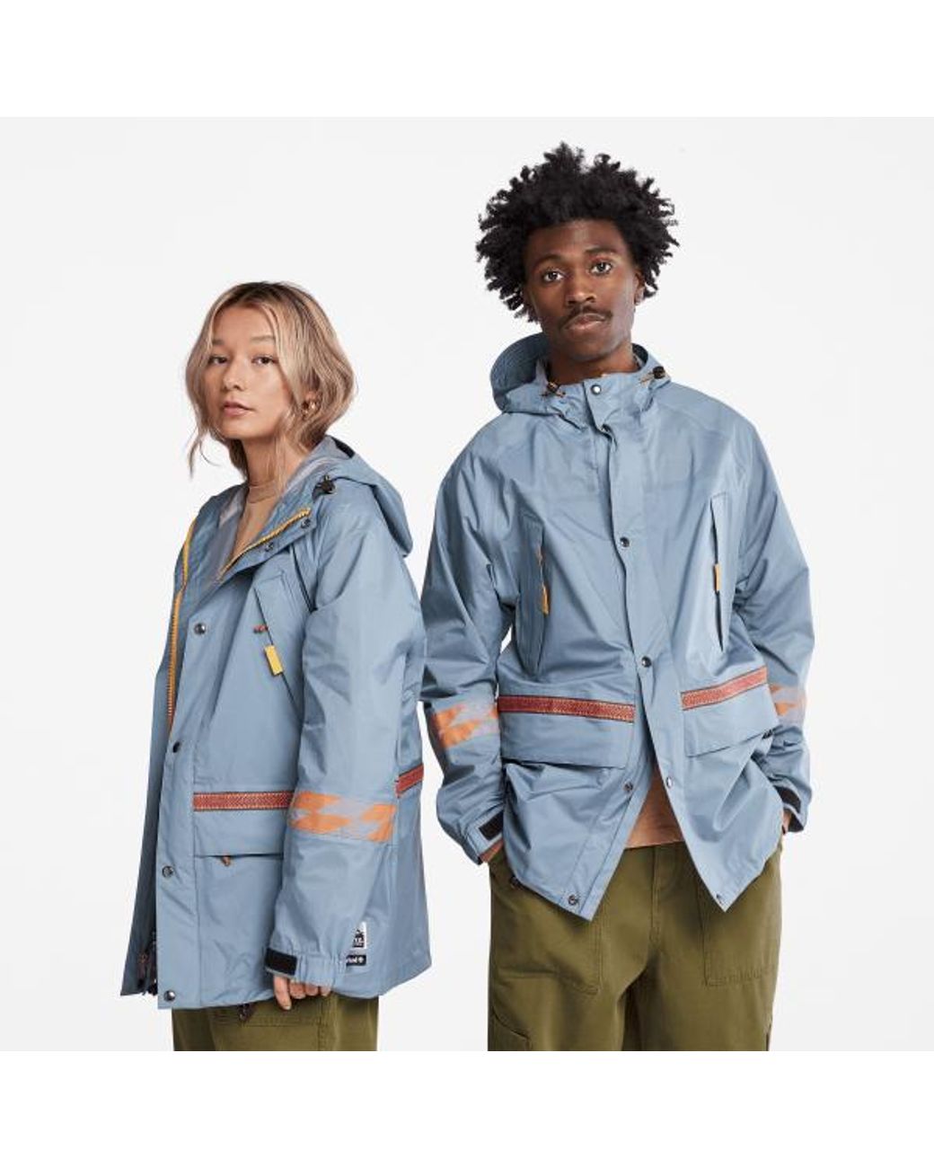 Timberland Bee Line X Triple-layer Parka in Blue | Lyst UK