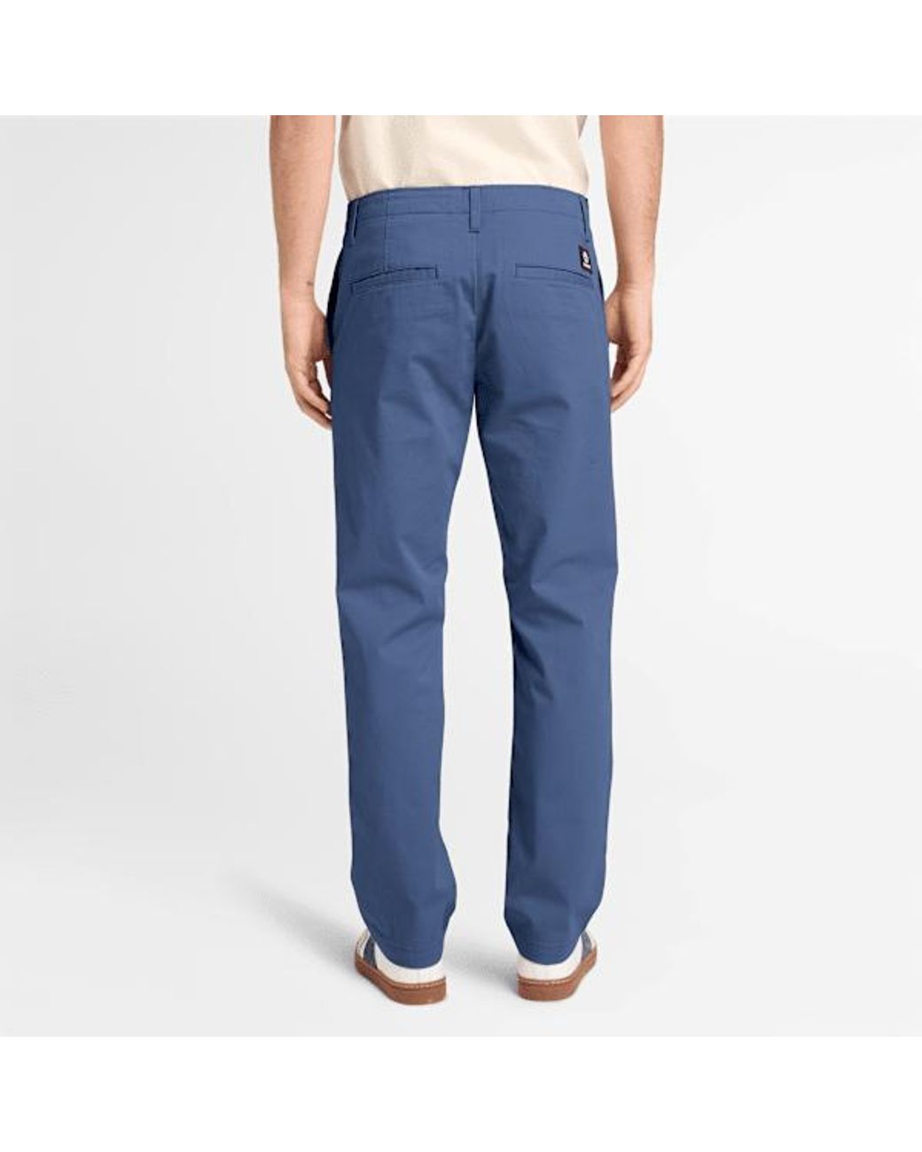 Timberland Topsfield Straight Twill Chino Trouser For in Blue for Men ...