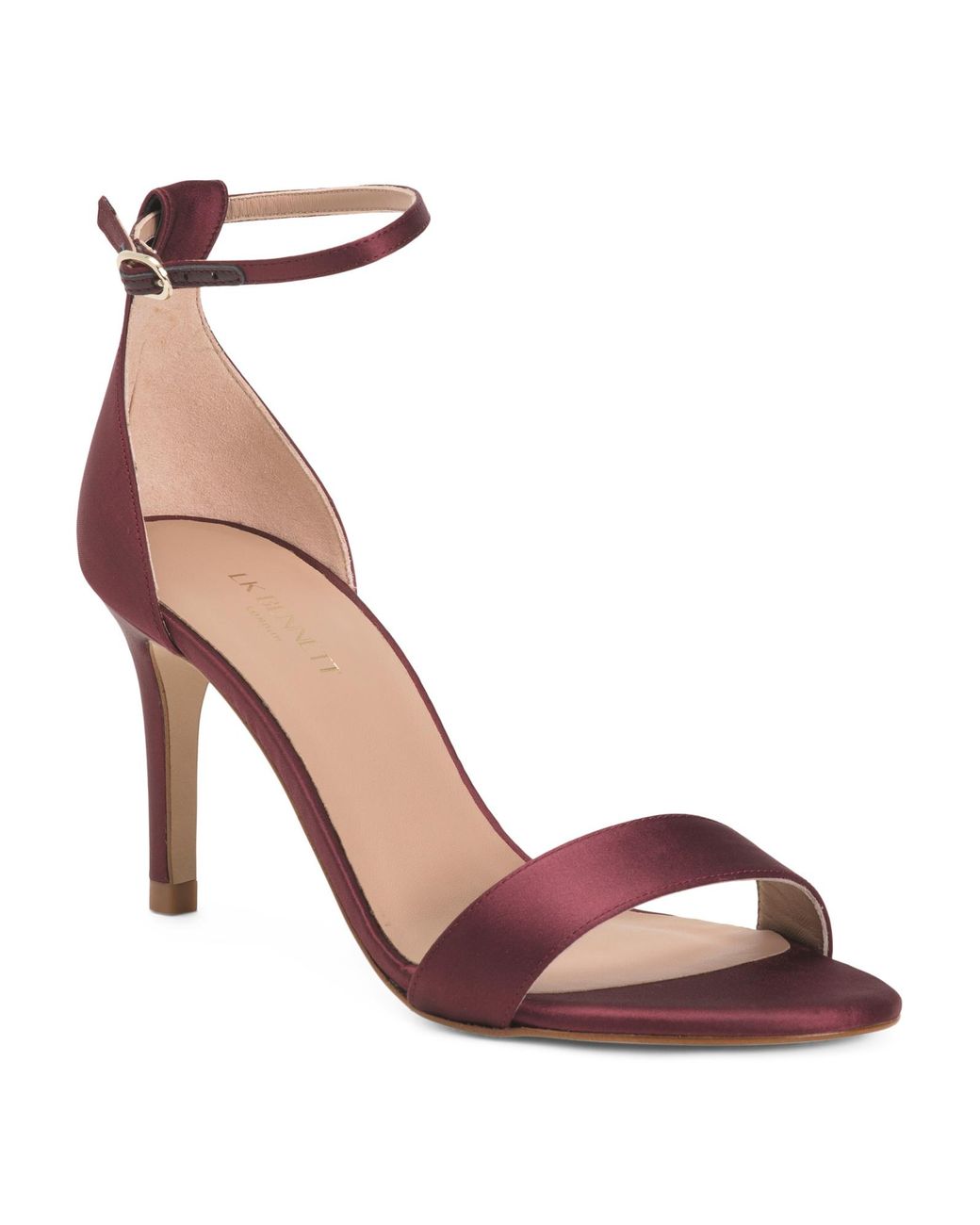 TJ Maxx Helena Bow Ankle Strap Heel Sandals For Leather in Pink | Lyst