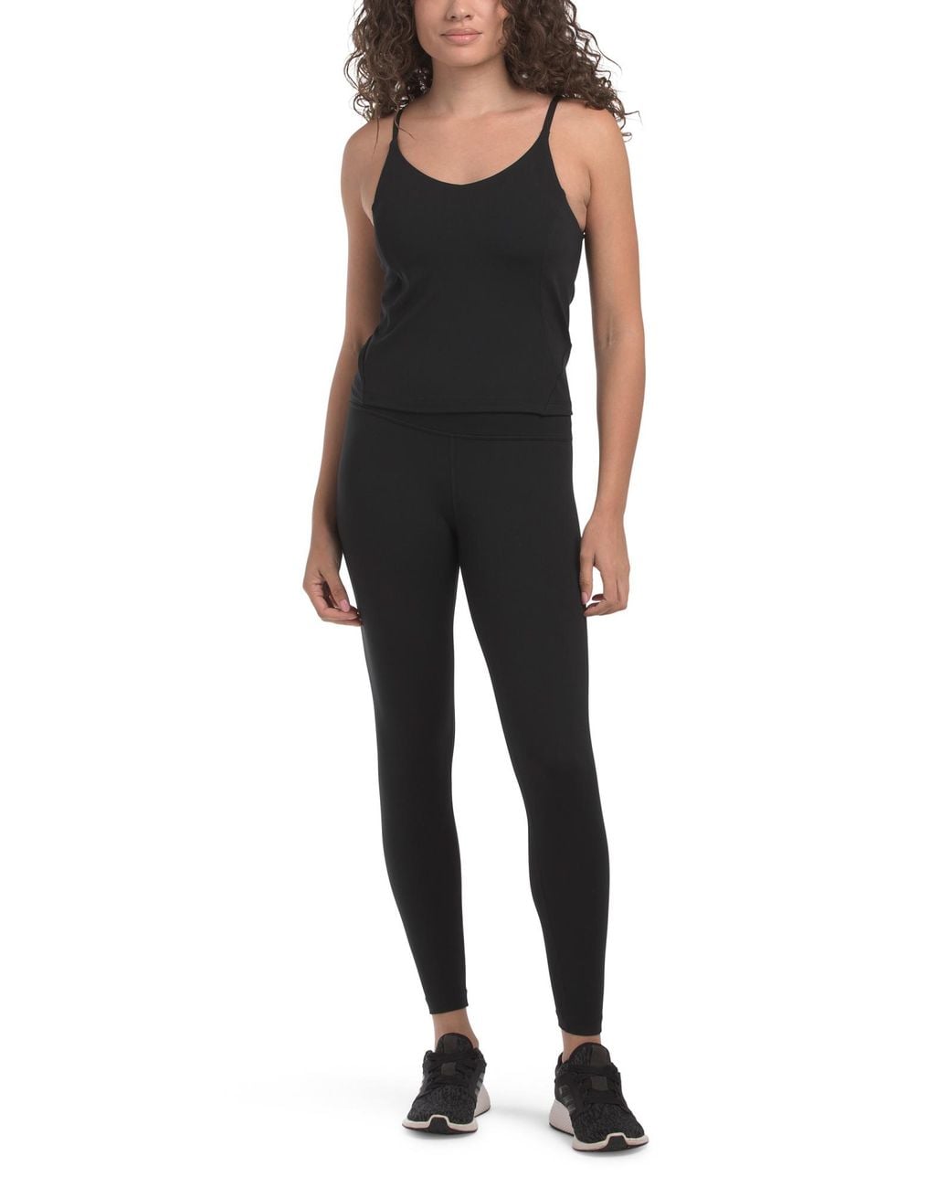 TJ Maxx 2Pc Bra Tank Top And Super Hi Rise V-Back Ankle Leggings Set ...