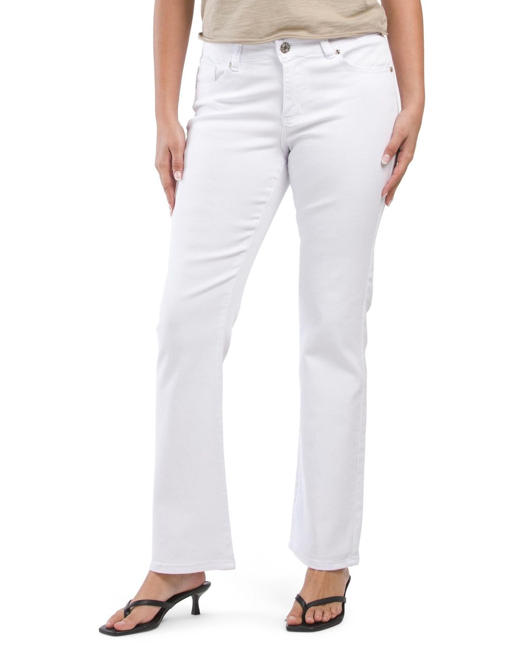 TJ Maxx Bootcut Jeans For Spandex/Cotton in White | Lyst
