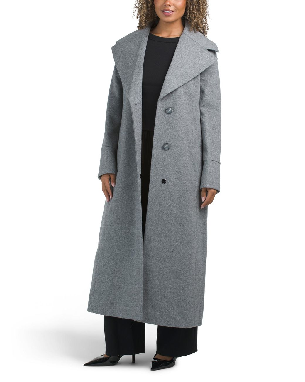TJ Maxx Loro Piana Virgin Wool Single Breasted Long Jacket For Wool ...