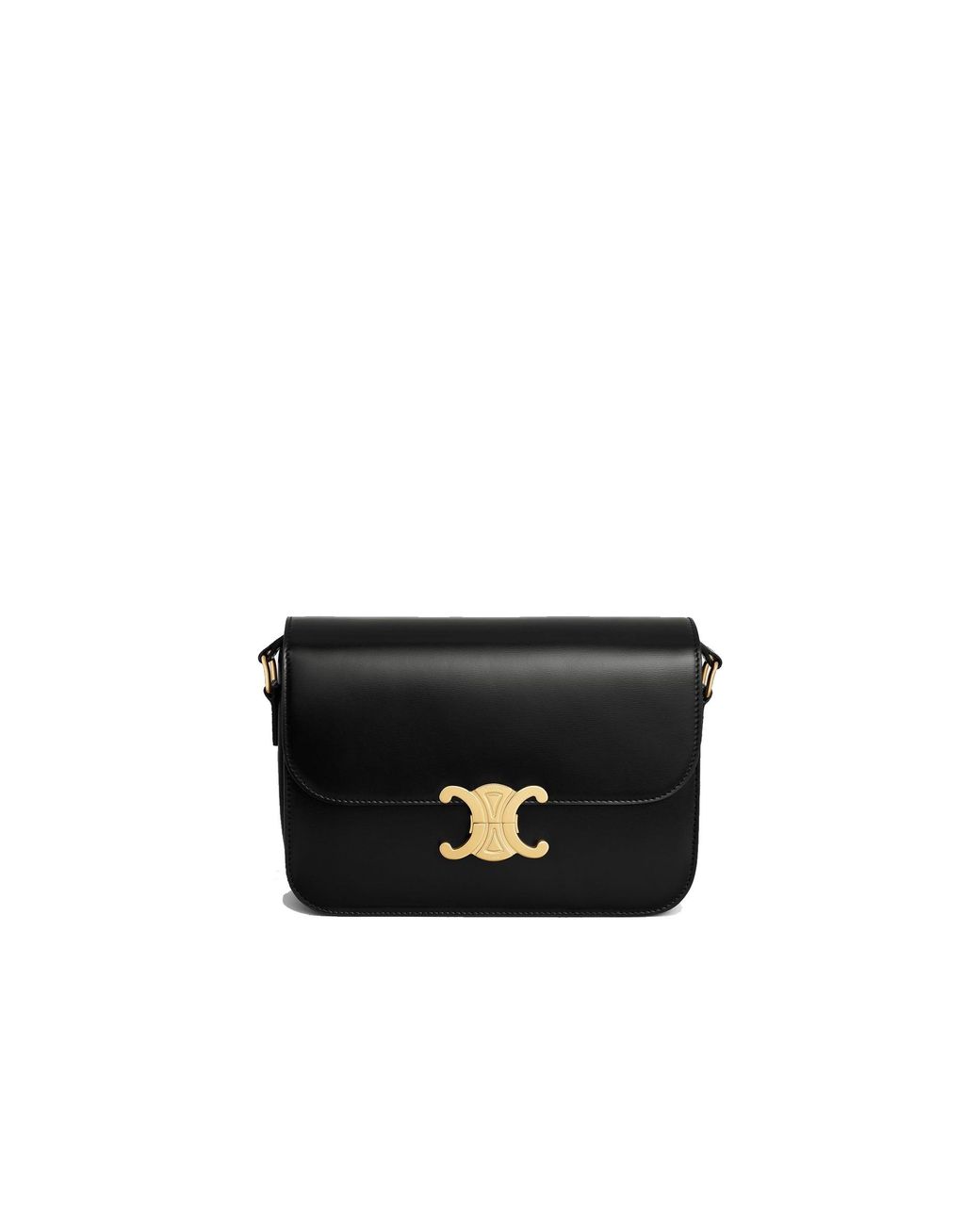 Celine Classique Triomphe Bag in Black | Lyst