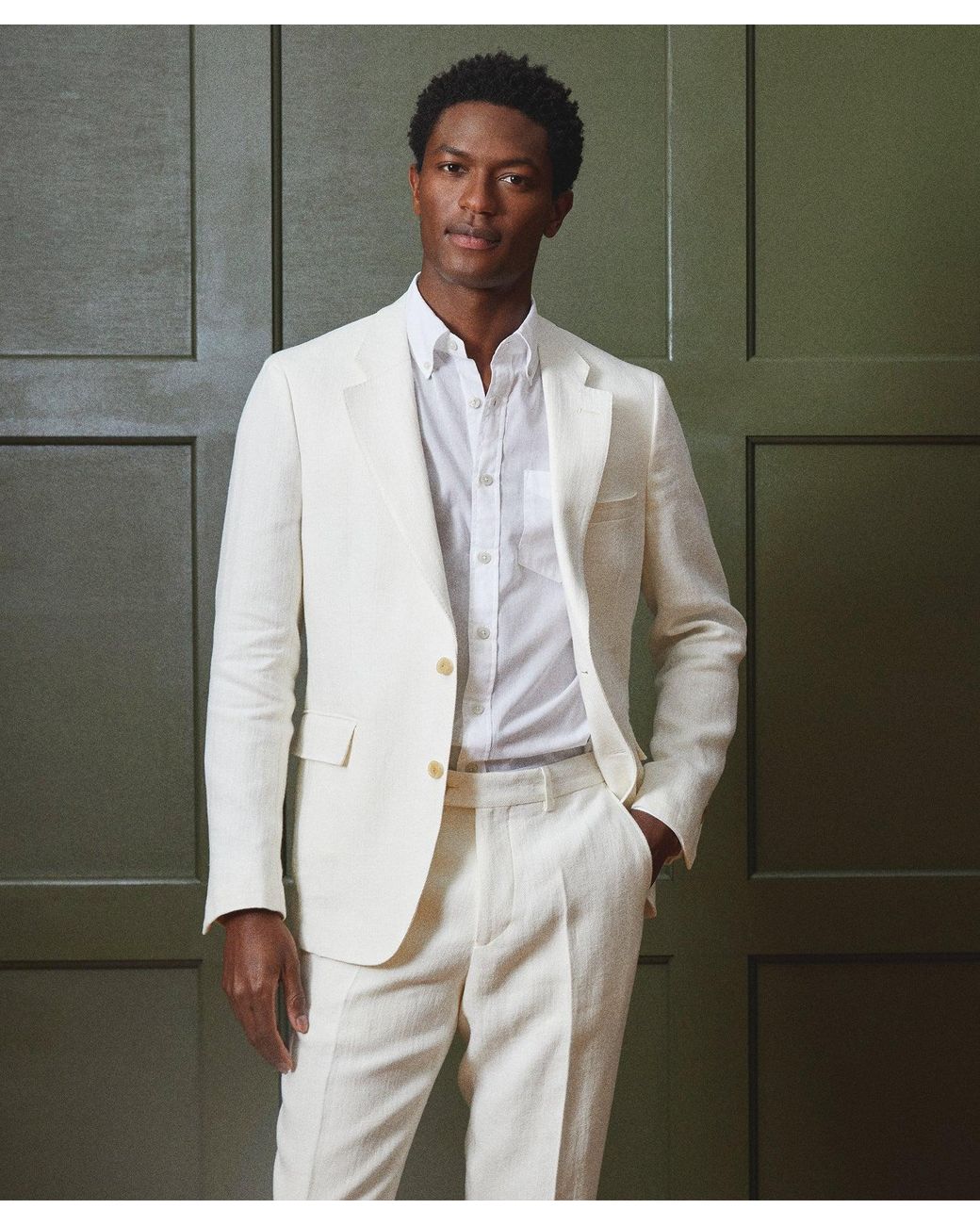 Todd Snyder White Broken Herringbone Sutton Suit Jacket for Men | Lyst