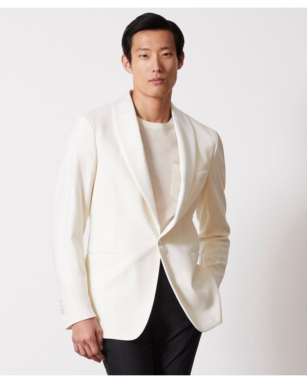 Todd Snyder Italian Ivory Shawl Collar Tuxedo Jacket in White for Men ...