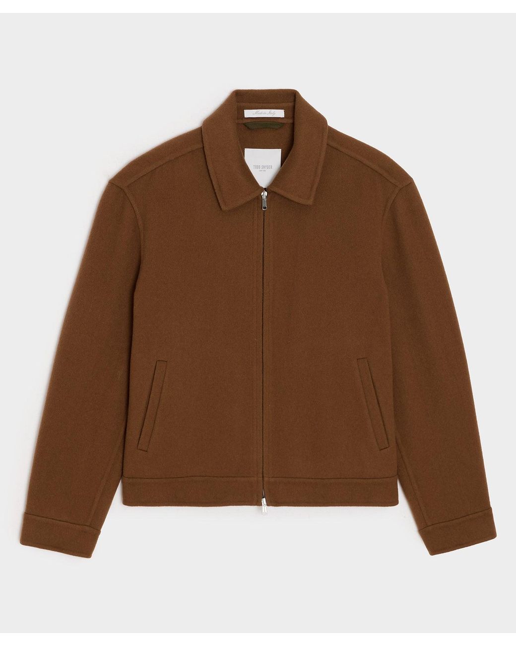 Todd Snyder Italian Cashmere Driving Jacket in Brown for Men | Lyst