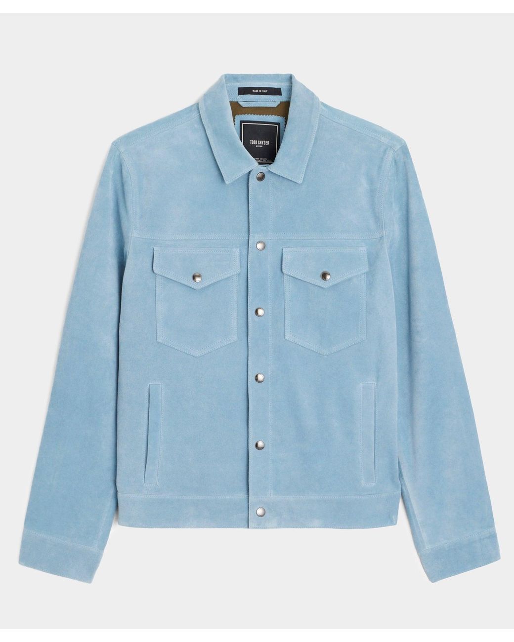 Todd Snyder Italian Suede Dylan Jacket in Blue for Men | Lyst