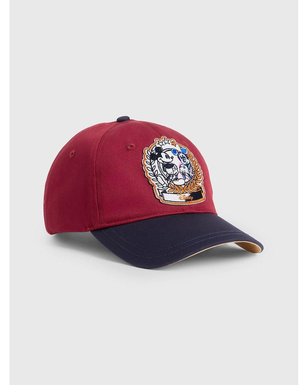 Tommy Hilfiger Disney X Tommy Crest Baseball Cap in Red for Men | Lyst UK