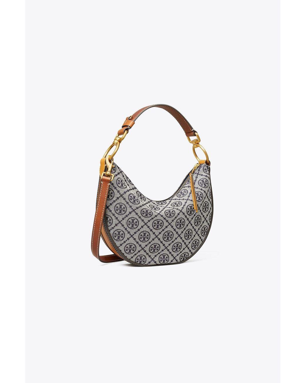 Tory Burch T Monogram Mini Crescent Bag | Lyst