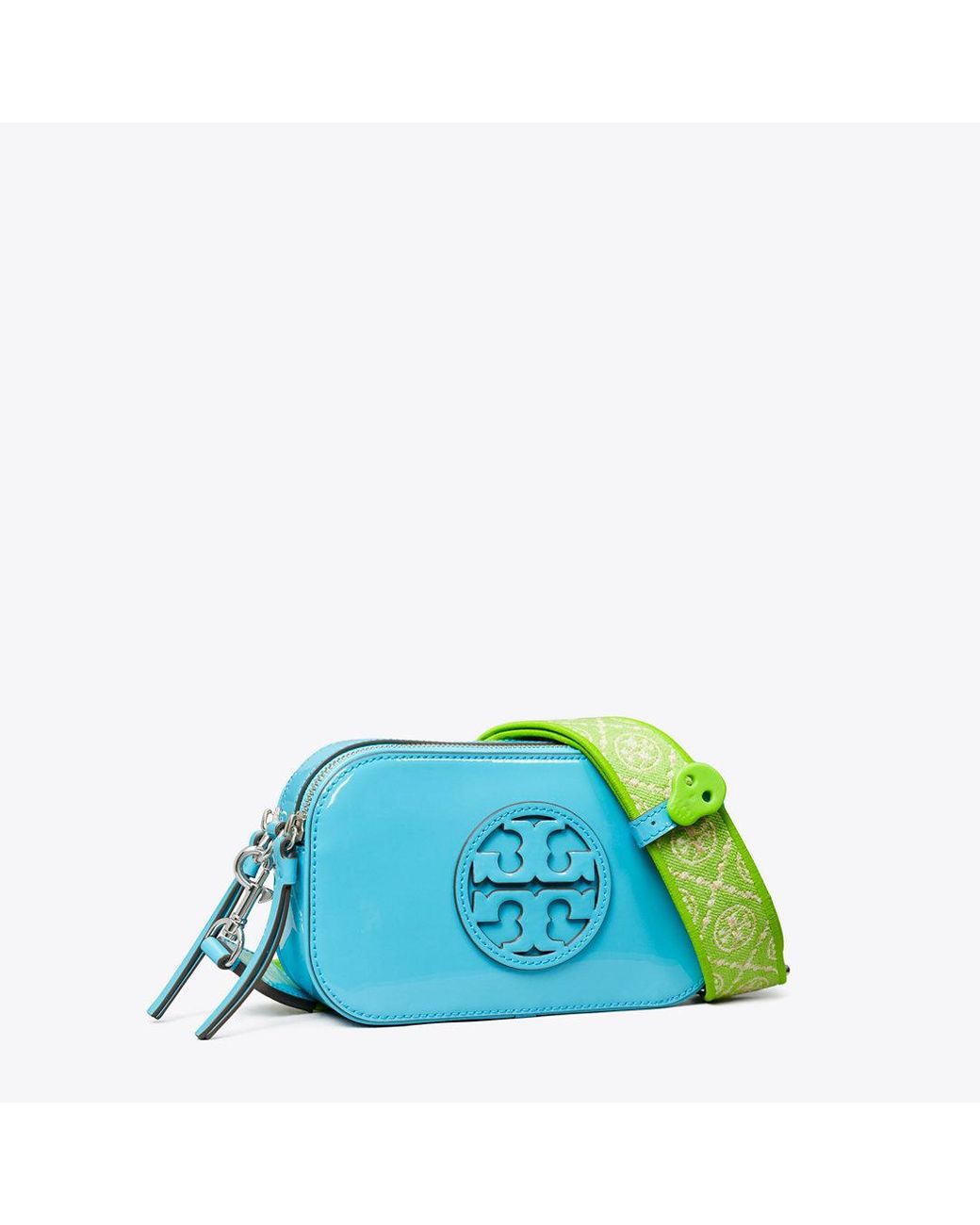 Tory Burch Tb X Bonbon Mini Miller Spazzolato Crossbody Bag in Blue | Lyst