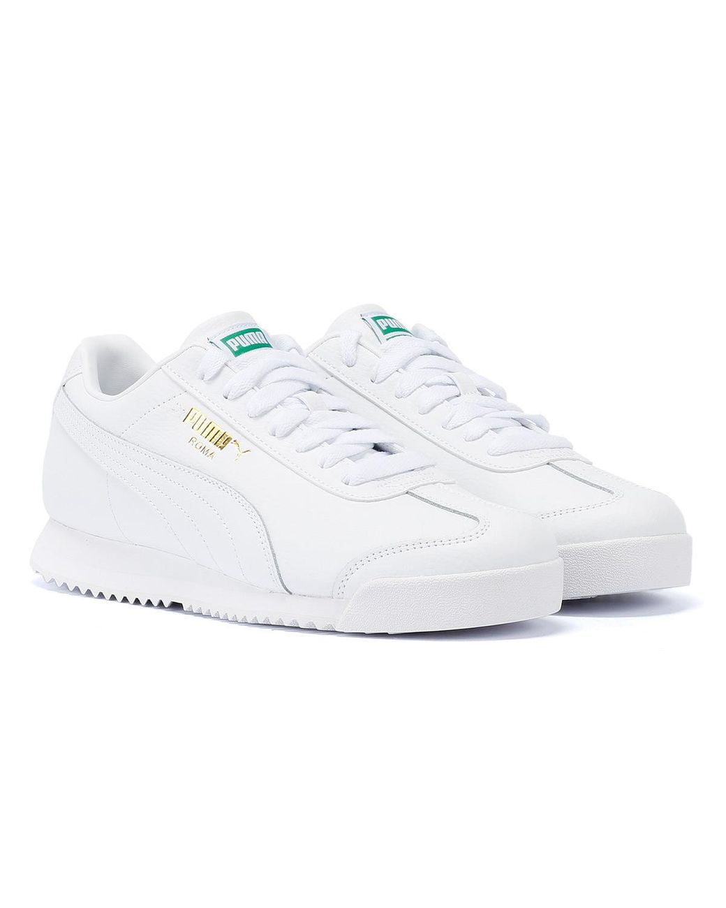 PUMA Roma Standard Trainers in White | Lyst