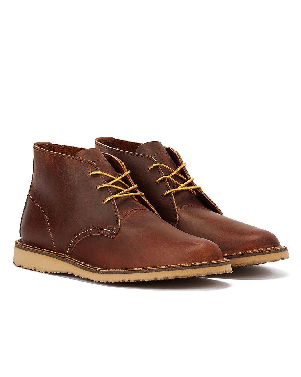Red Wing Weekender Chukka Copper R&t Men's Boots in Brown for Men | Lyst