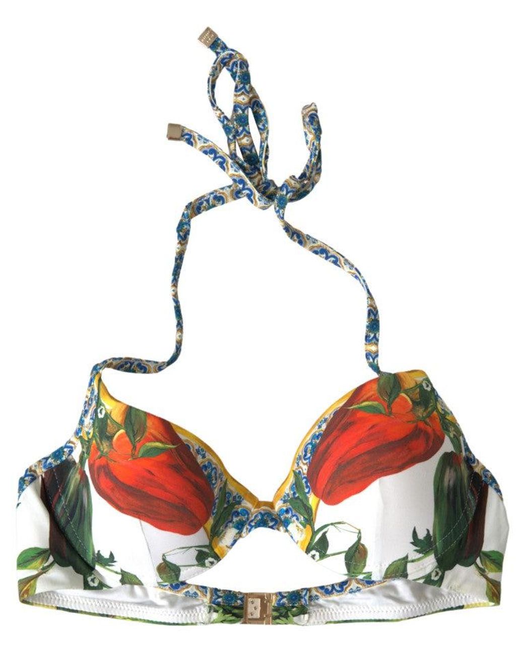 Dolce And Gabbana Multicolor Floral Swimwear 2 Piece Bikini In Red Lyst