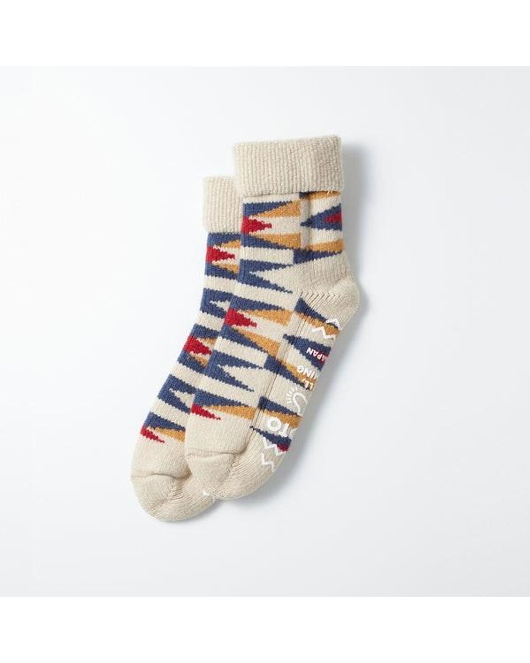 RoToTo Native Room Socks in White | Lyst