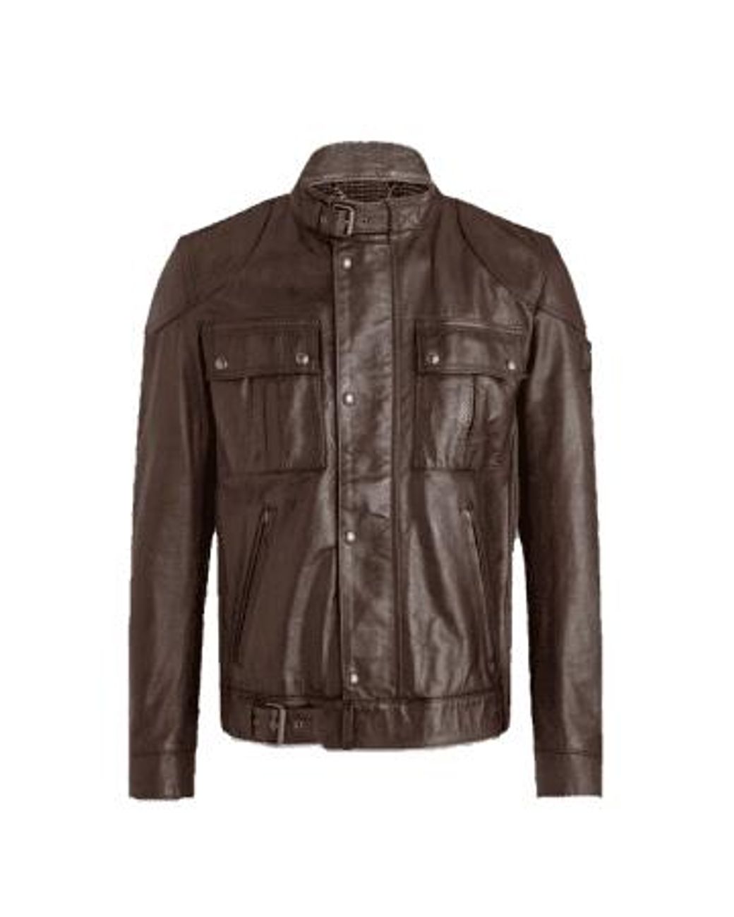 Belstaff Legacy Hand Waxed Leather Jacket Dark Deep Copper 50 in Brown ...