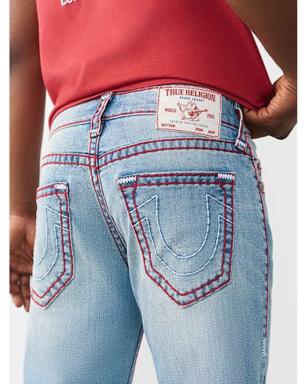 TRUE RELIGION Billy Super T Bootcut Jean 34" in Blue for Men | Lyst