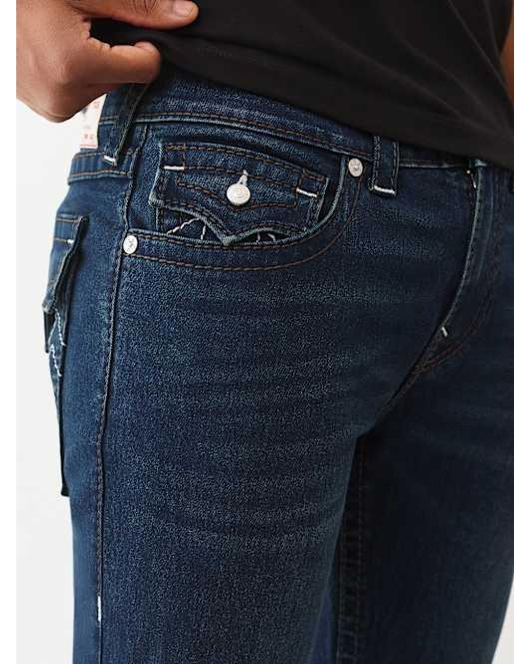 TRUE RELIGION Ricky Big T Straight Jean in Blue for Men | Lyst