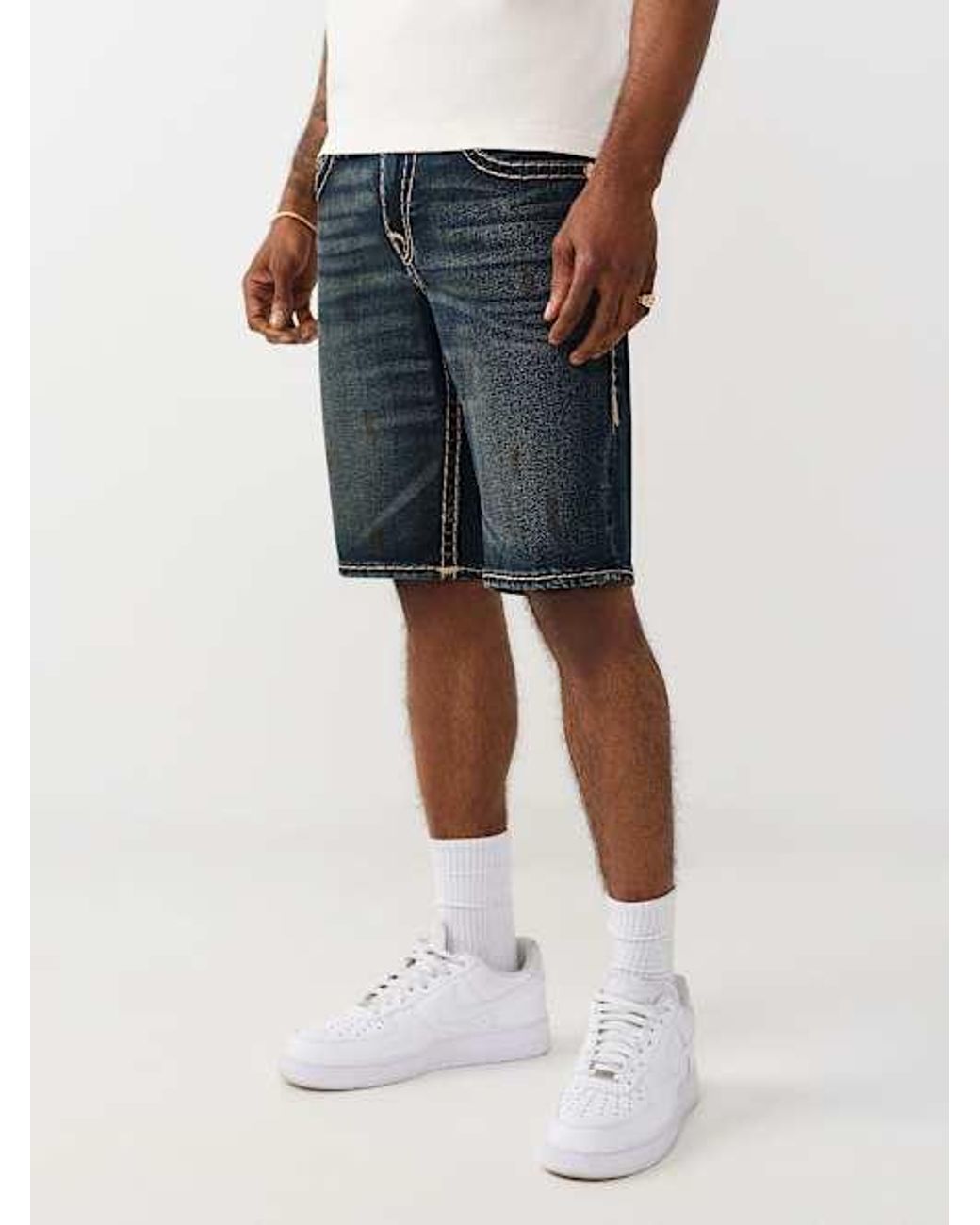 TRUE RELIGION Ricky Super T Flap Short in Blue for Men | Lyst