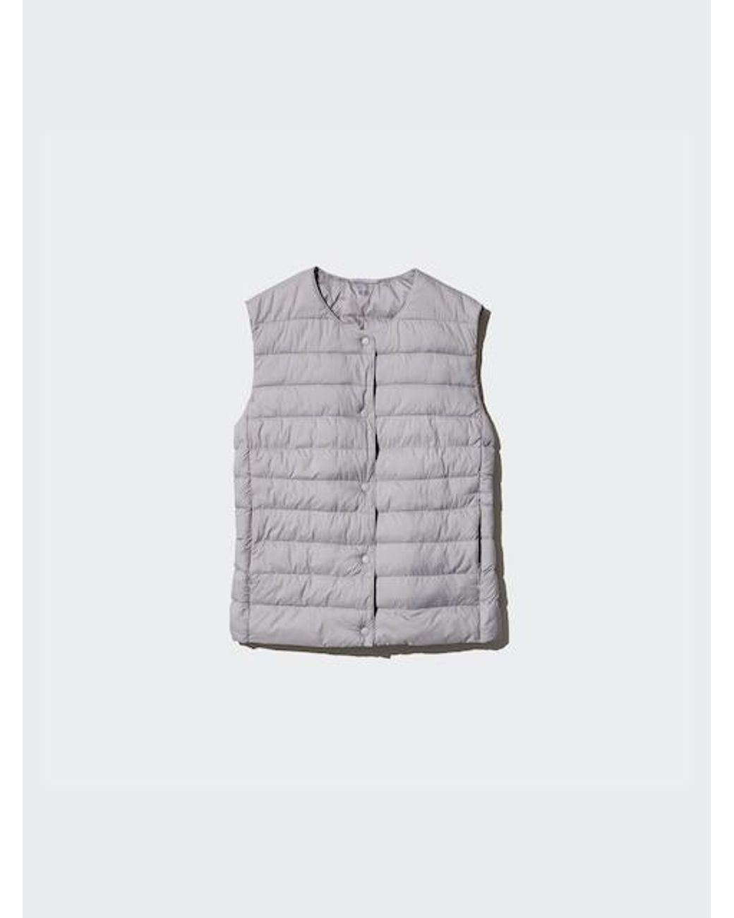 Uniqlo Puffertech Compact Vest in Grey | Lyst UK