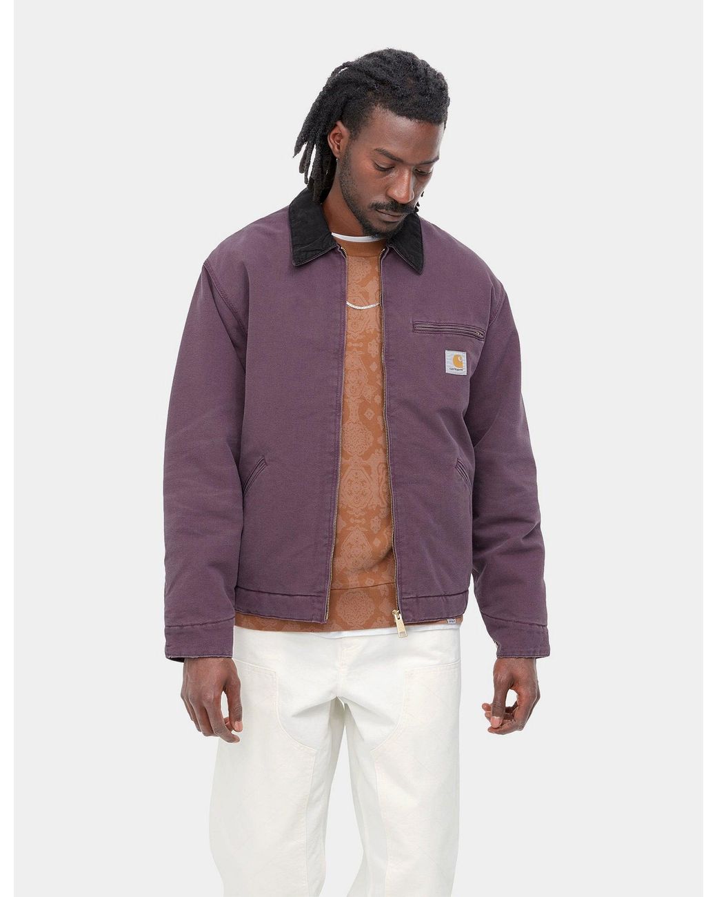 Carhartt Wip Og Detroit Jacket in Purple for Men | Lyst UK