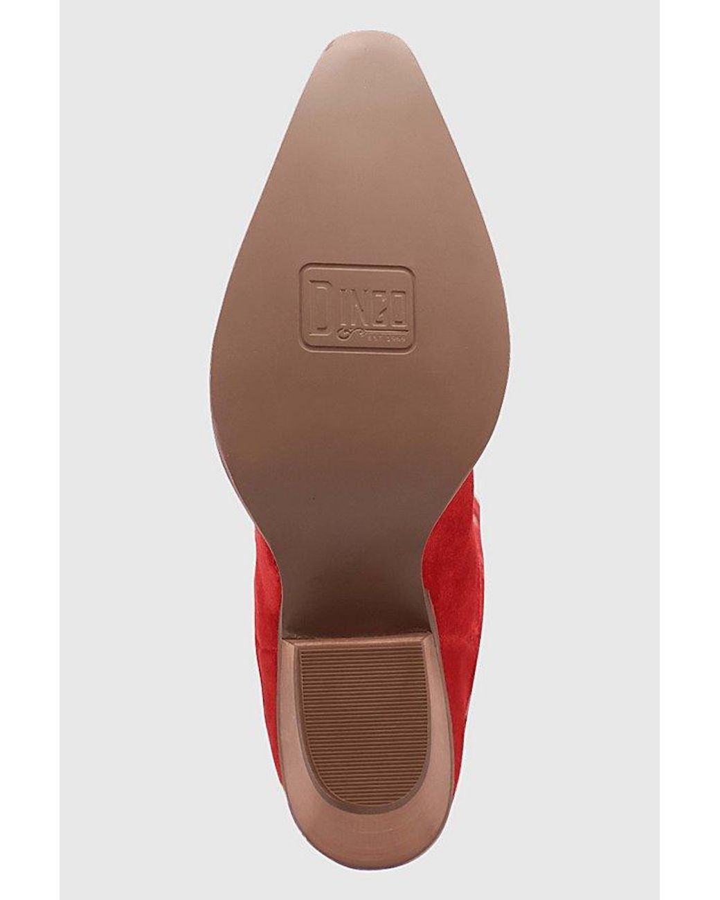 Dingo Buck Wild Suede Leather Cowboy Boot in Red | Lyst